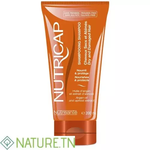 NUTRICAP SHAMPOOING CHEVEUX SECS & ABIMES, 200 ML - Nature.tn