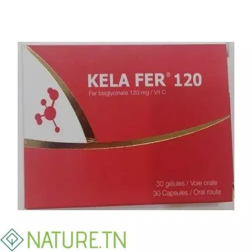 XEN KELA FER 120 MG 30 CAPSULES - Nature.tn