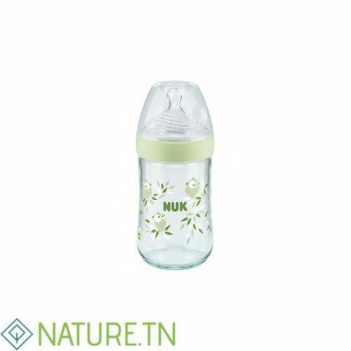 NUK BIBERON NATURE SENS EN VERRE 120ML - Nature.tn