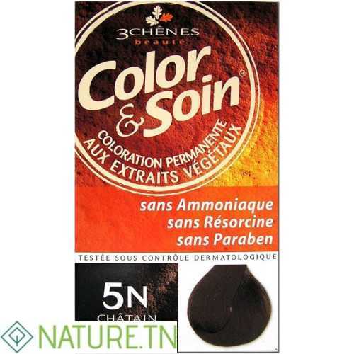 COLOR & SOIN COLORATION CHATAIN CLAIR 5N - Nature.tn